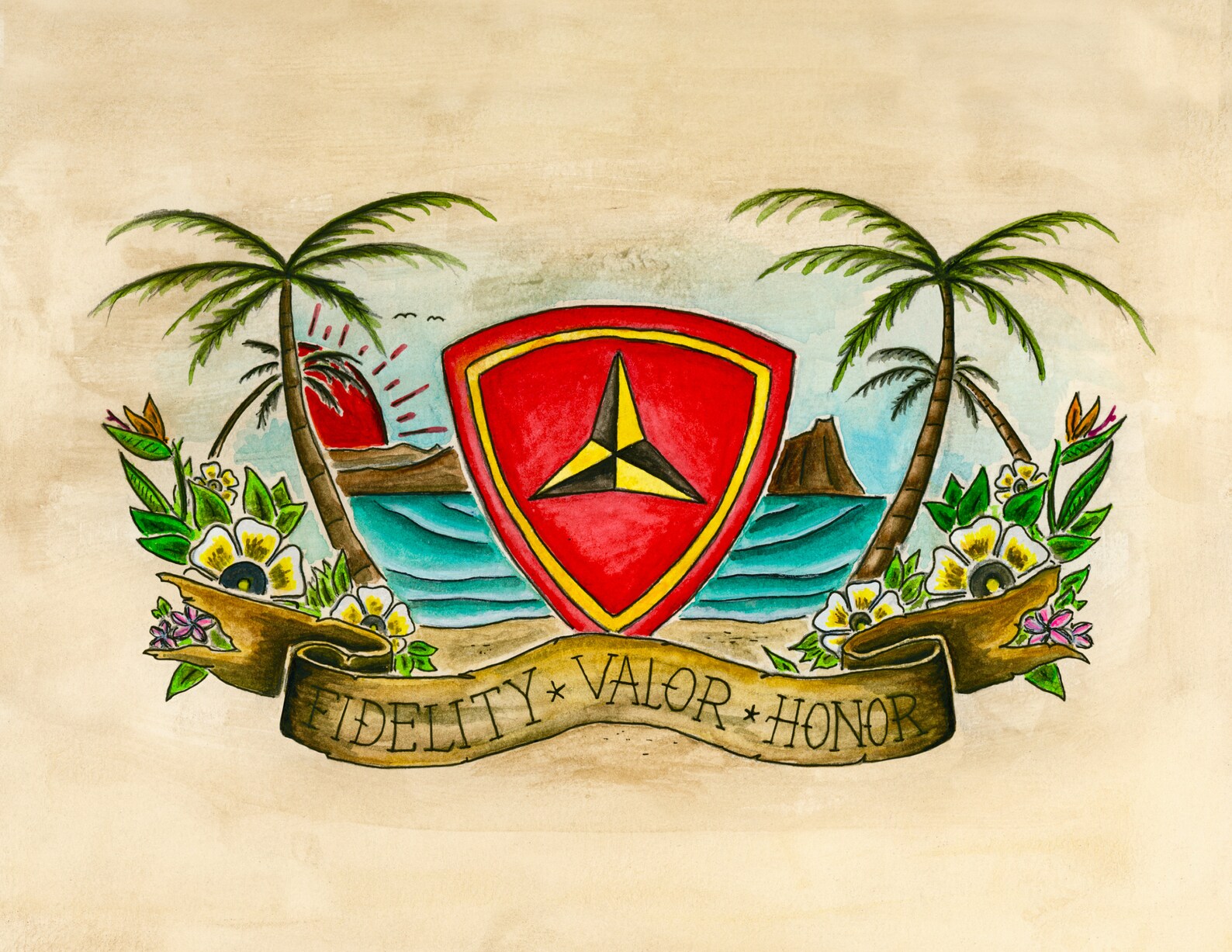 3D Marine Division Print - Etsy