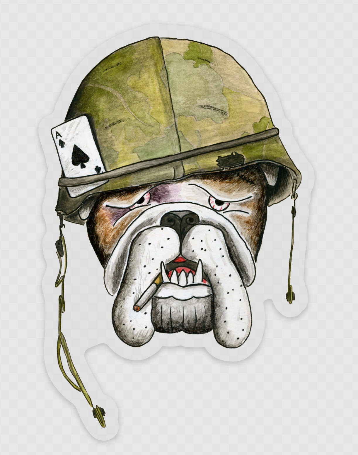 Usmc Devil Dog Drawing