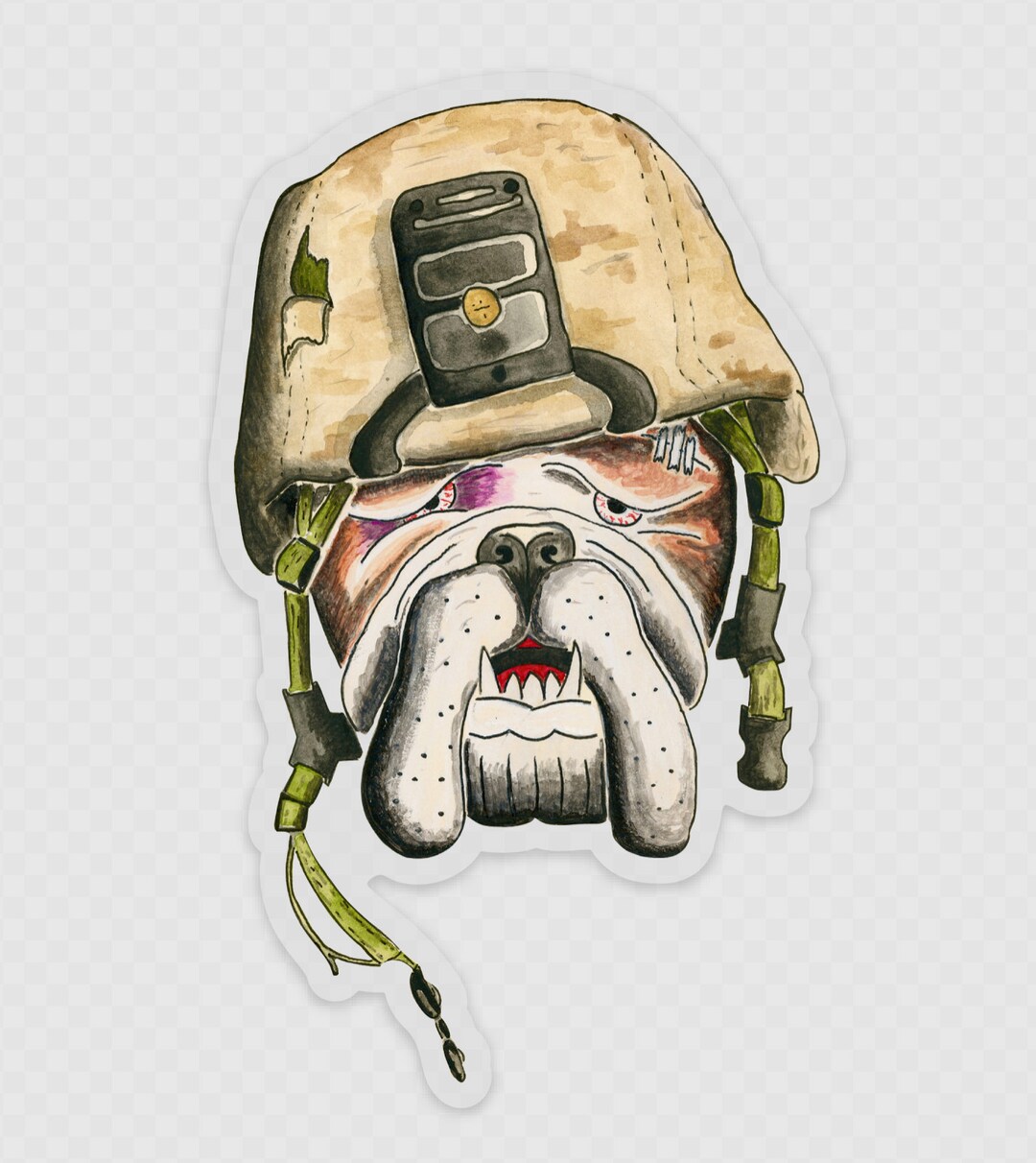 Devil Dog Series Wars in the Middle East Clear Sticker, USMC, Military ...