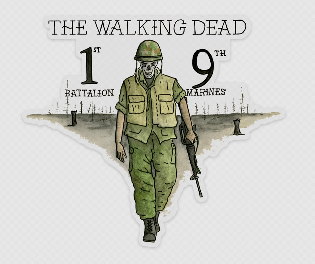 1st Battalion 9th Marine Clear Sticker, Ninth, Striking Ninth, 3rd ...