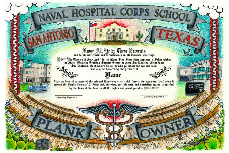 Plank Owner Certificate - Etsy