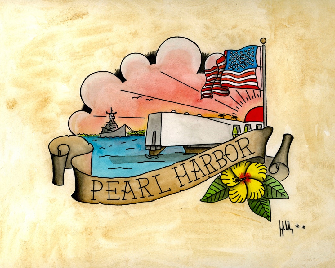 Pearl Harbor Print, Hawaii, USMC, Marines, Marine Corps, 3rd Marine ...