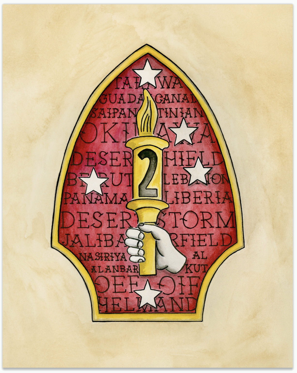 2nd Marine Division Tattoos
