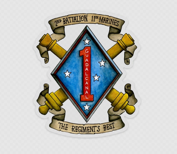 2nd Battalion 11th Marines Regiment's Best Clear Sticker - Etsy