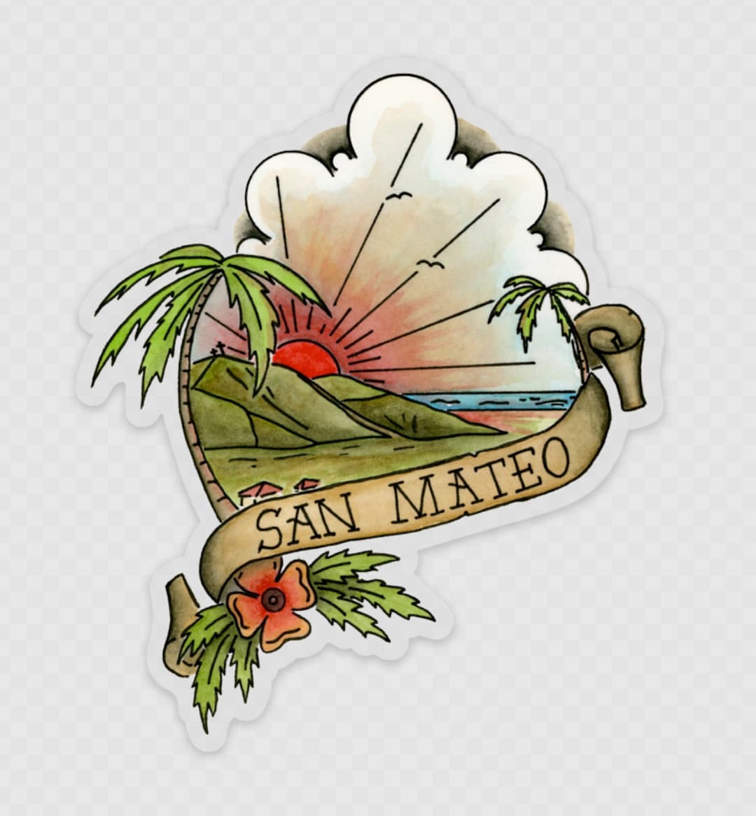 San Mateo Clear Sticker, Camp Pendleton, USMC, Marines, Marine Corps, California - Etsy