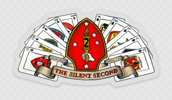2nd Marine Division Sticker | Etsy