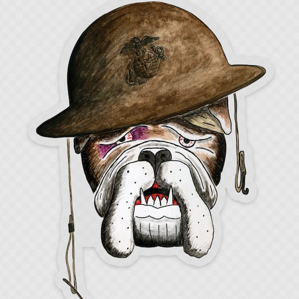 Usmc Devil Dog Sticker - Etsy