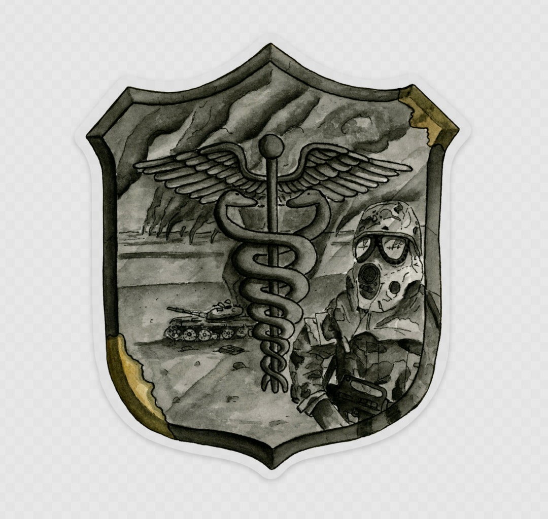 Kuwait Corpsman Shield Clear Sticker, Military, USN, Navy, Sailors ...