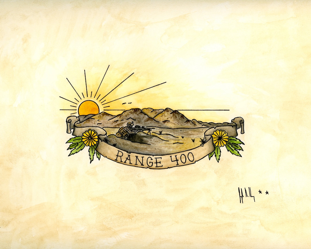 Range 400 Print, Camp Pendleton, USMC, Marines, Marine Corps ...