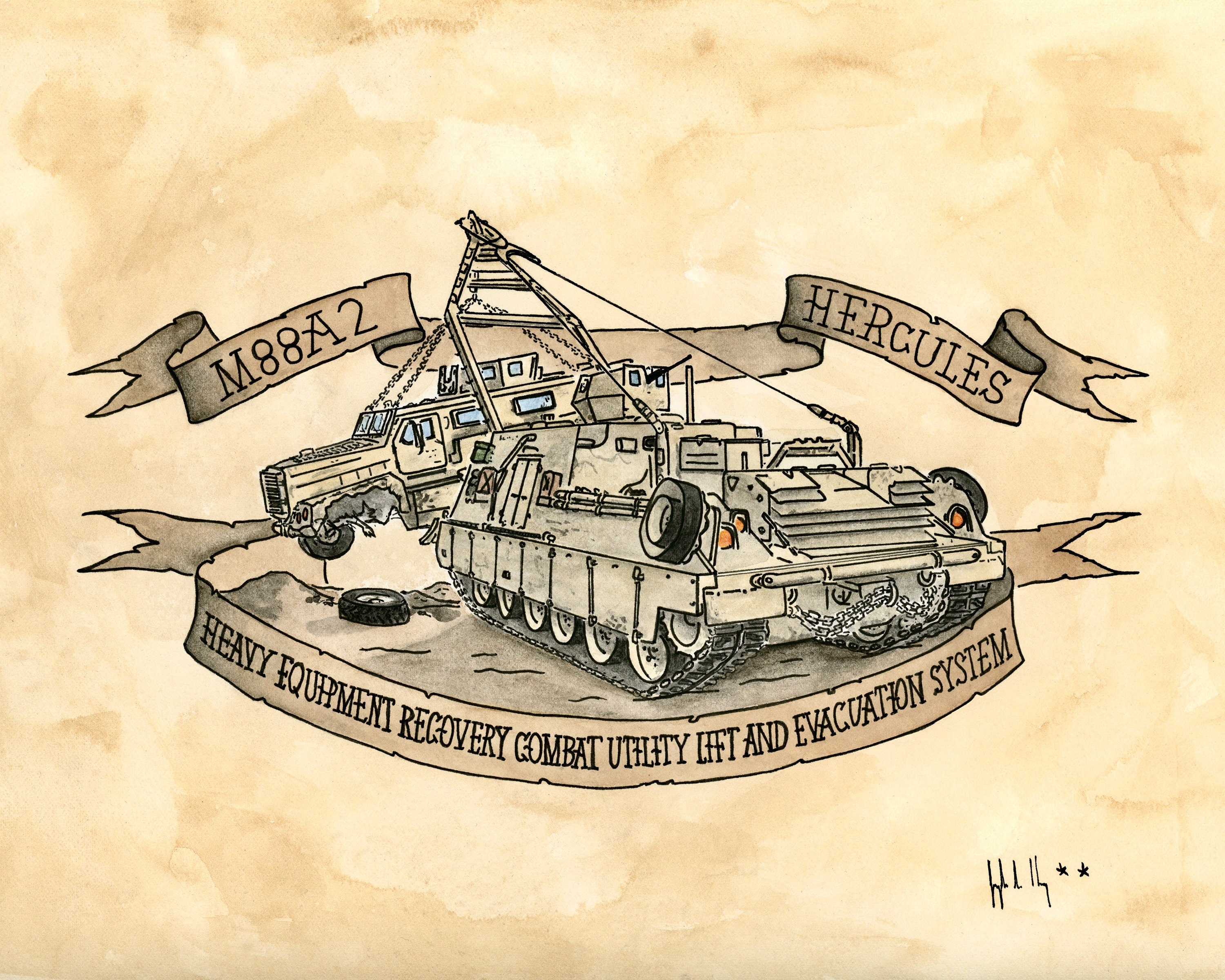 M88 Recovery Vehicle Drawings