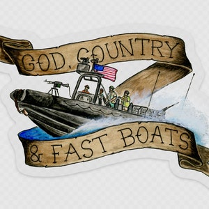 SWCC Sticker, USN, Navy, Sailors, God, Country, Fast Boats, Boats ...