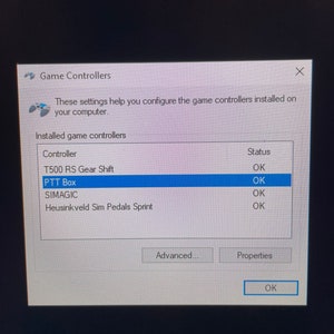 Nascar-style Push-to-talk USB Button Box Compact 6-function Sim Racing ...