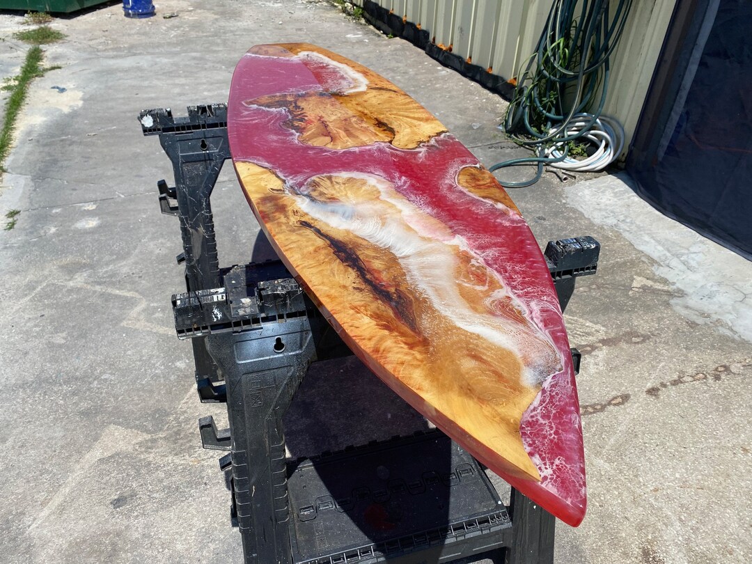 Live Edge Epoxy Surfboard Art - Etsy