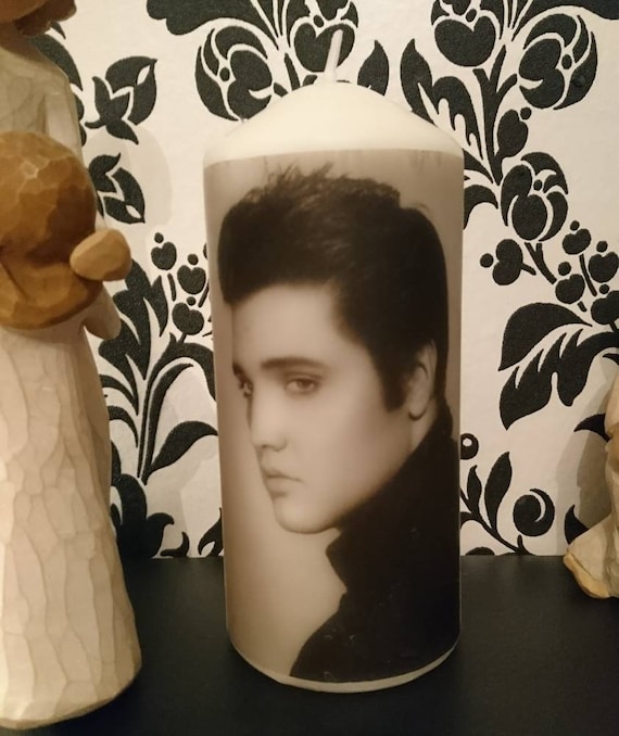 Picture Pillar Candle Elvis Cliff Richard the Beatles | Etsy