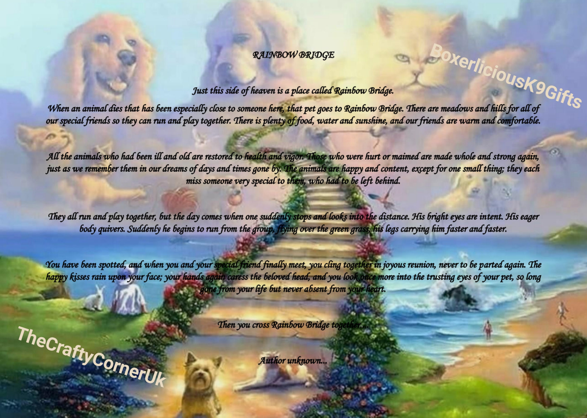 Original Rainbow Bridge Poem