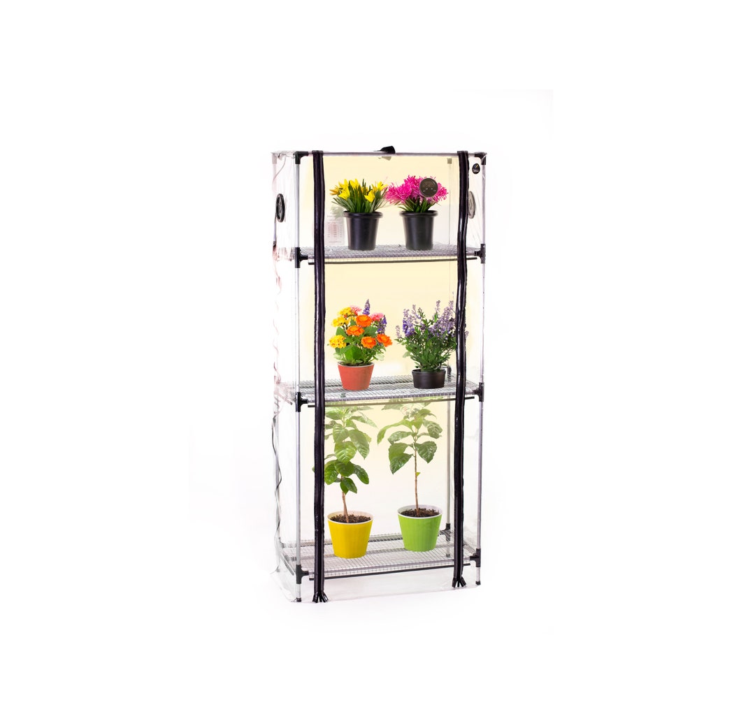 Mini Indoor Greenhouse With Grow Light Sezam XL Compact and - Etsy