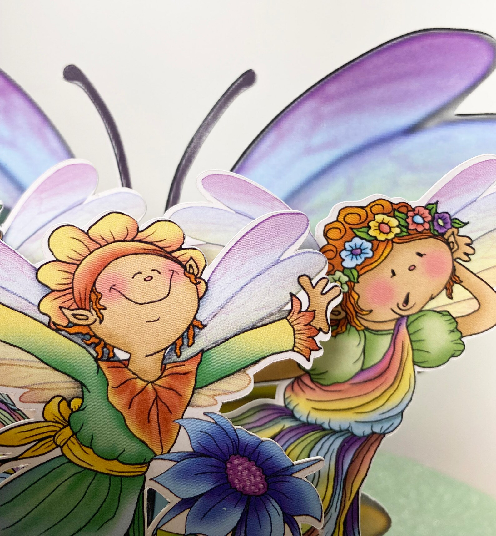Fairy 3D Pop up Greeting Card, "make It a Magical Day!", Garden Fairies ...