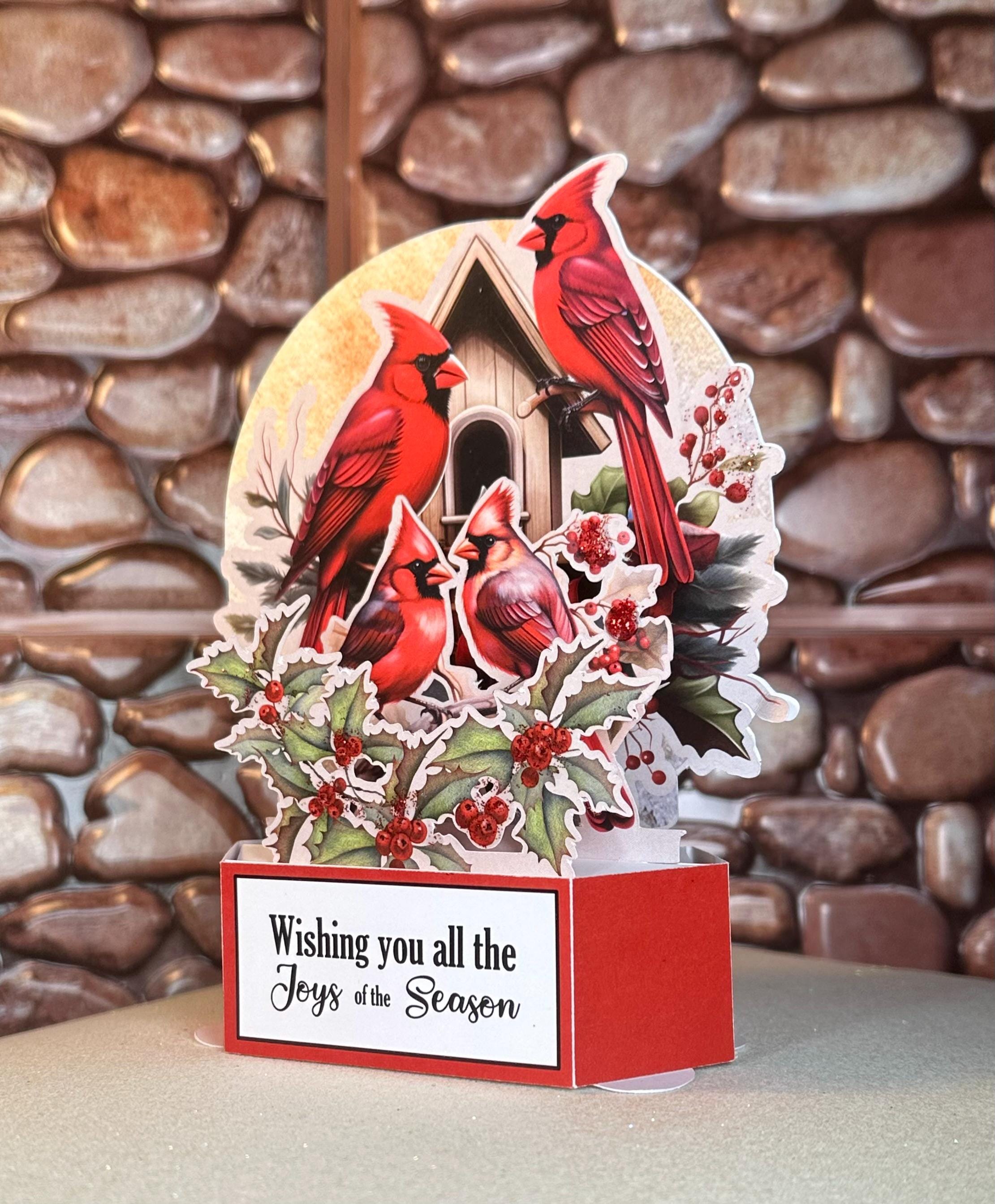 Cardinal Seasons Greetings - Etsy