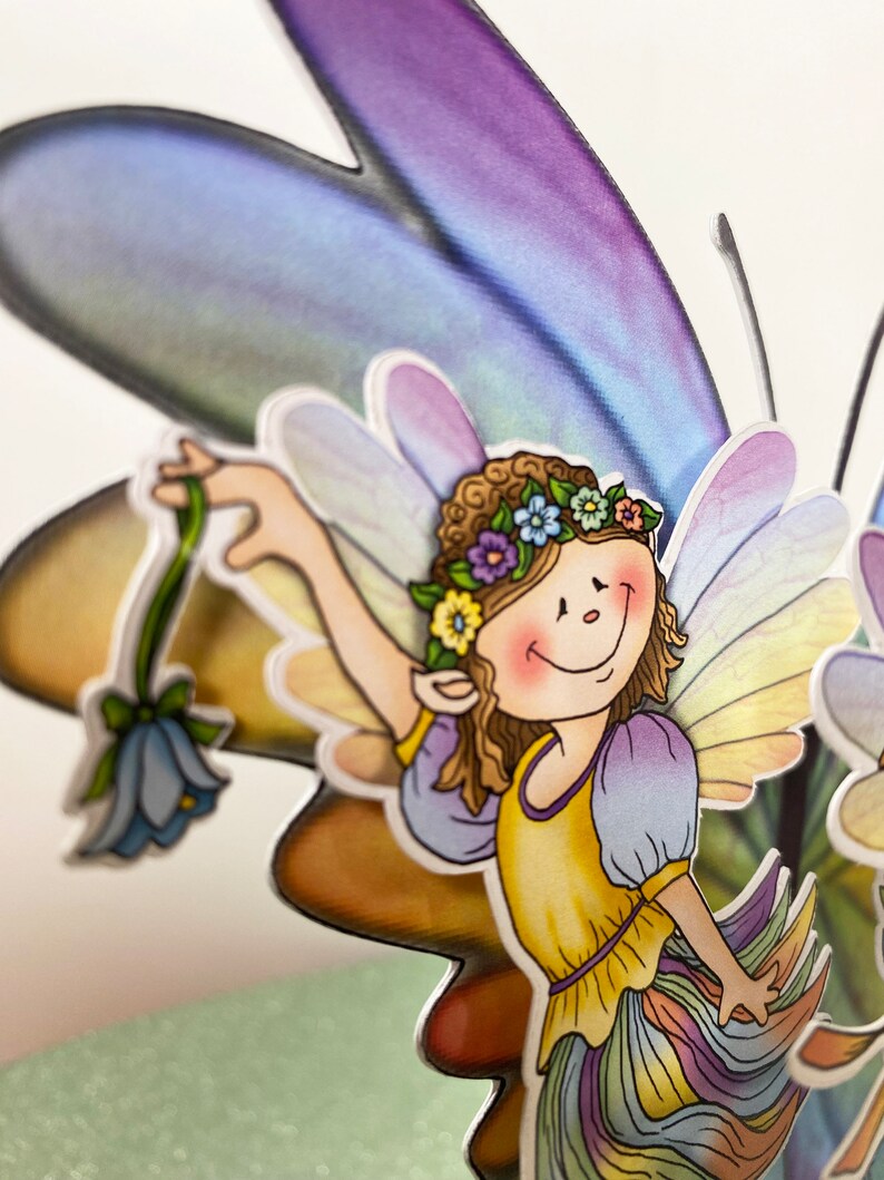 Fairy 3D Pop up Greeting Card, "make It a Magical Day!", Garden Fairies ...