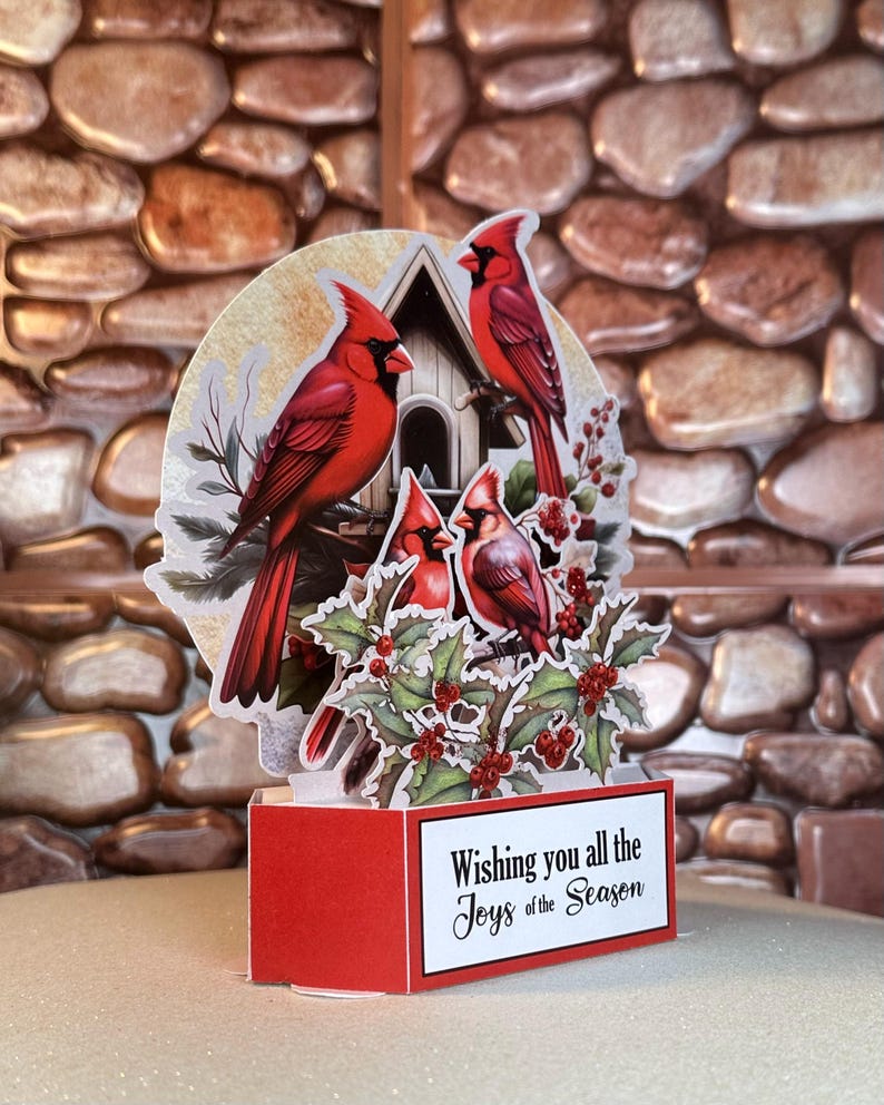 Cardinal Seasons Greetings - Etsy