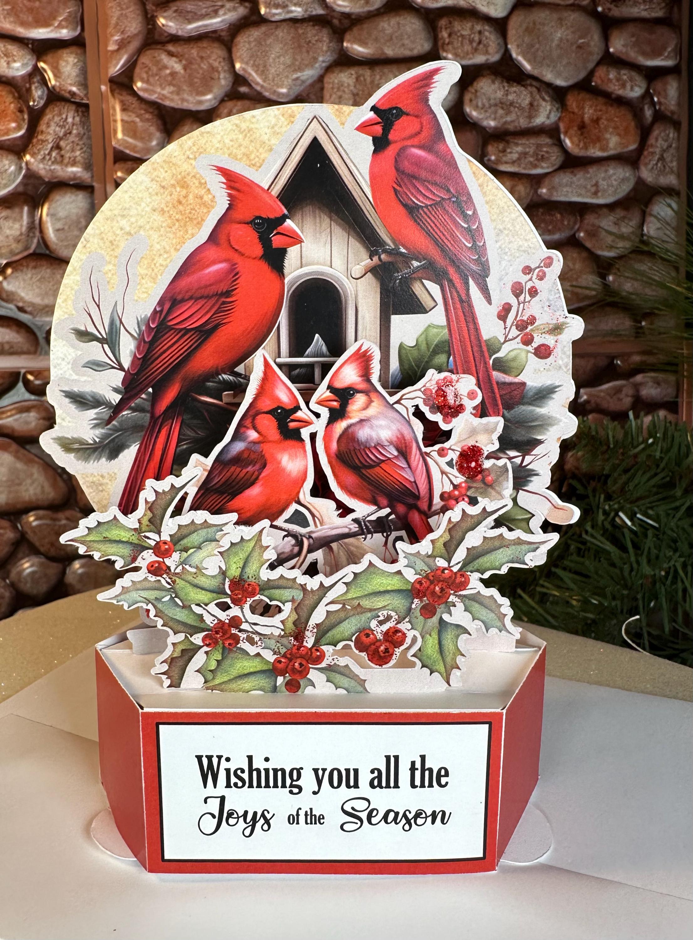 Cardinal Seasons Greetings - Etsy