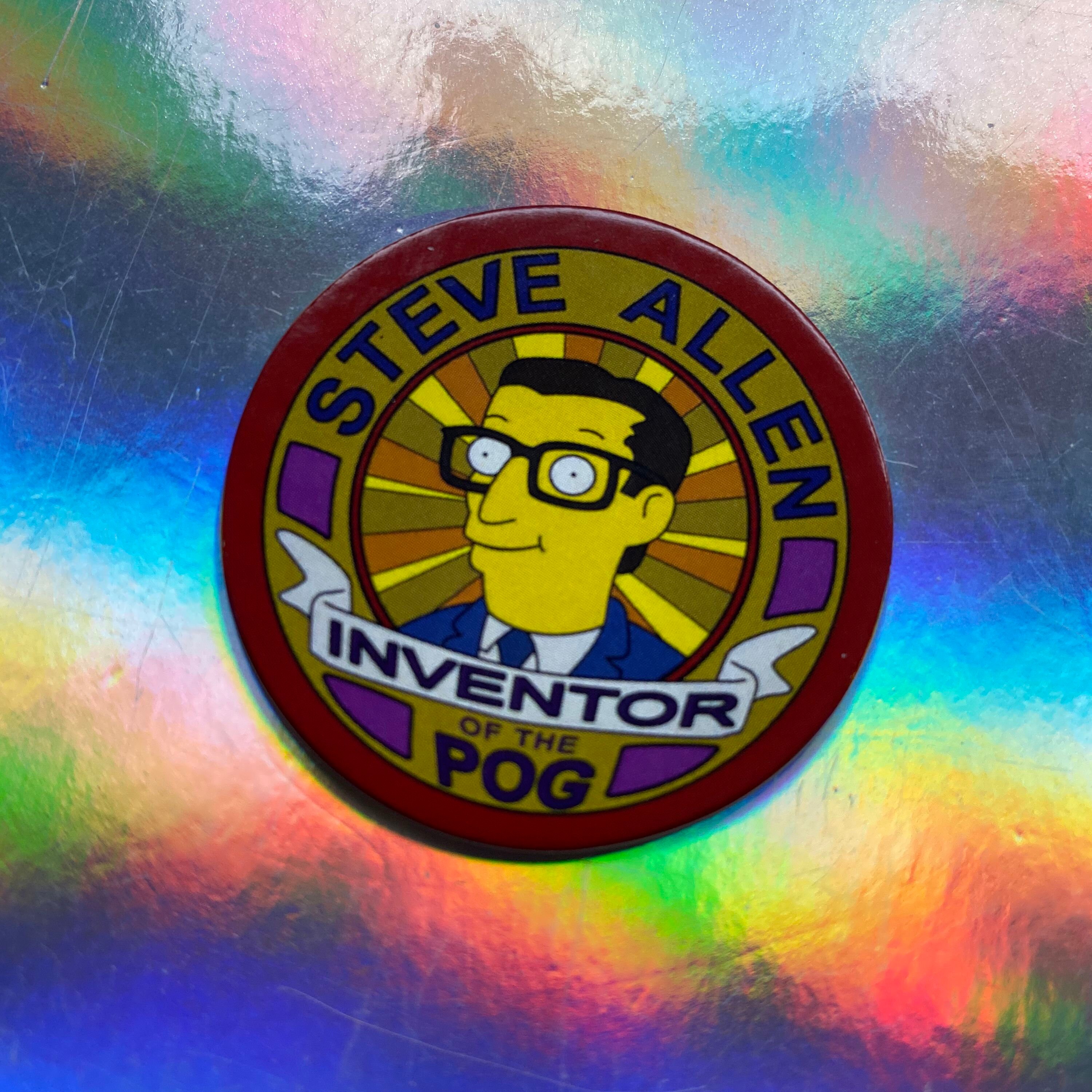 Alf Pog Set & Steve Allen Inventor of Pogs Bart Simpsons - Etsy