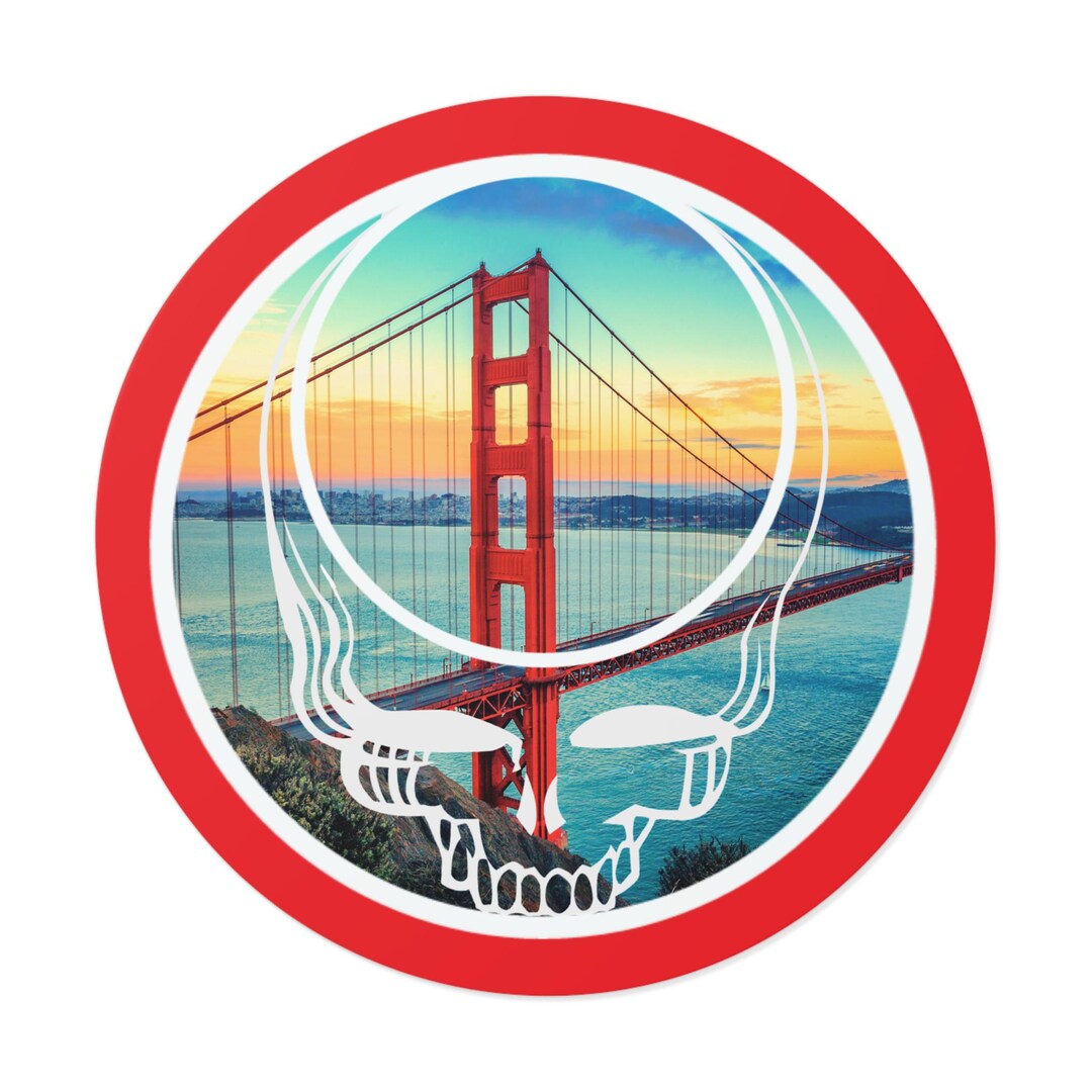 Golden Gate Vinyl Sticker | San Francisco Stealie - Etsy
