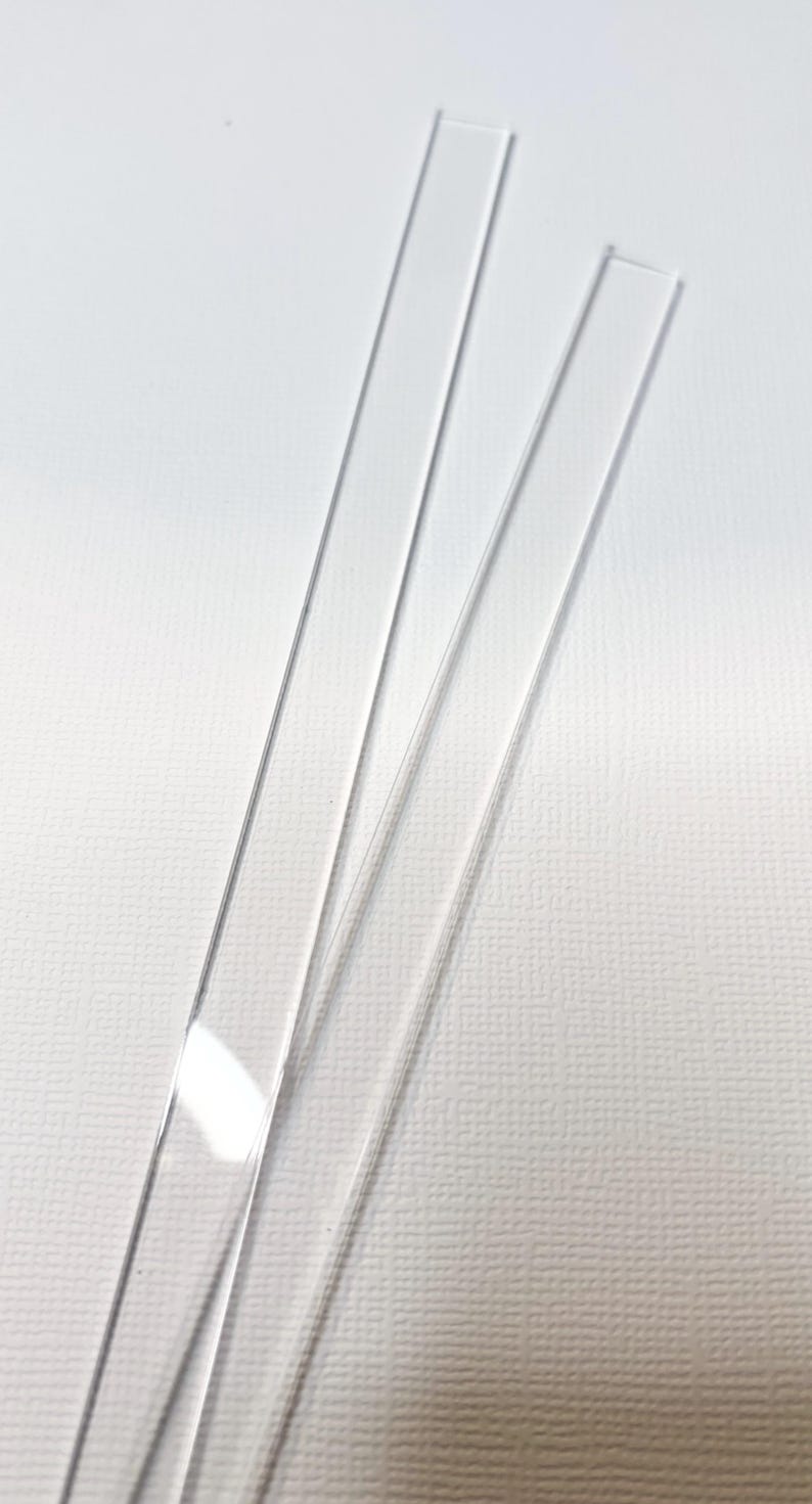 8" Clear Acrylic Sticks for Cake Toppers & Cake Pops | 200mm Clear ...