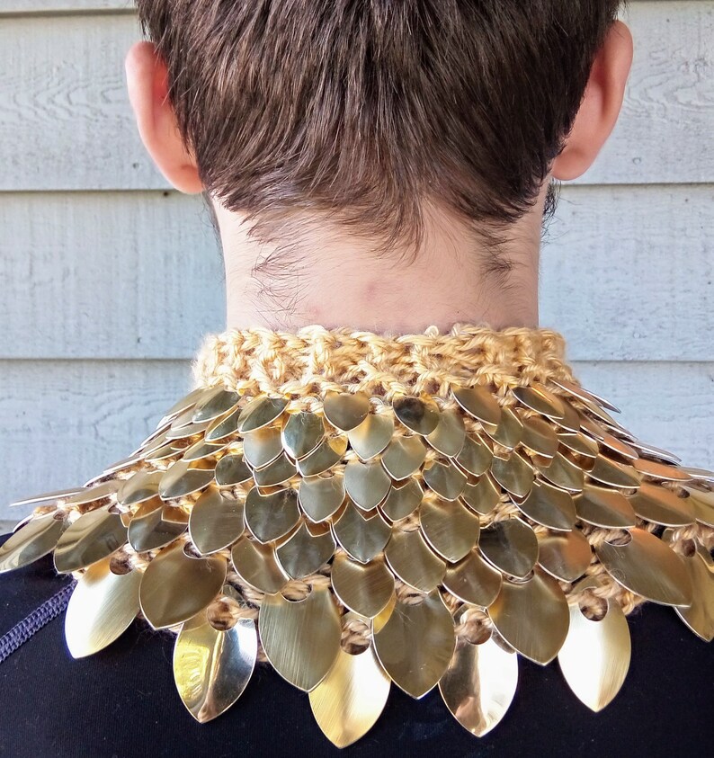 Gold Scale Collar/Gorget | Etsy