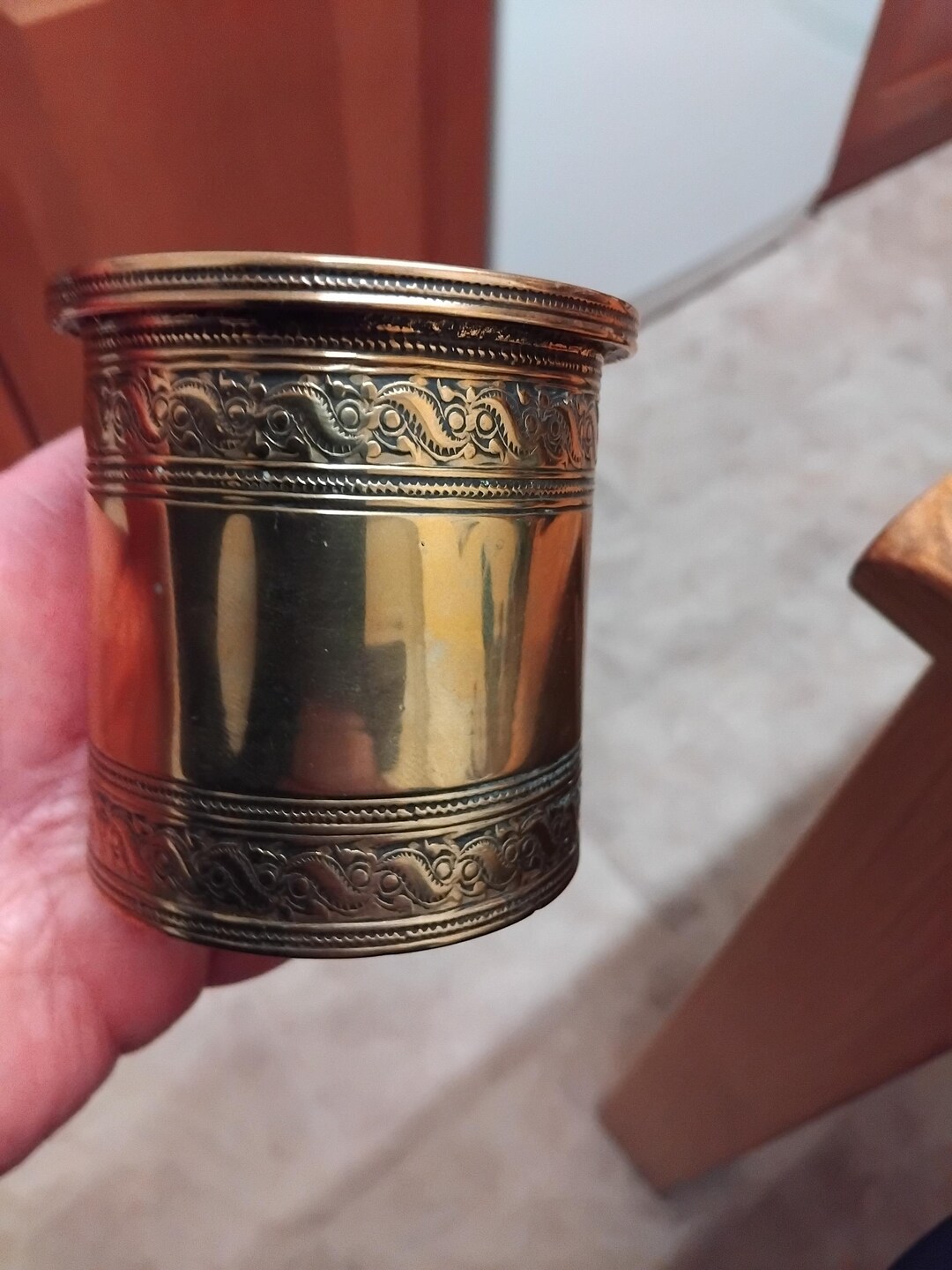 Indian Holy Water Panchapatra Ganga Brass Vessel - Etsy