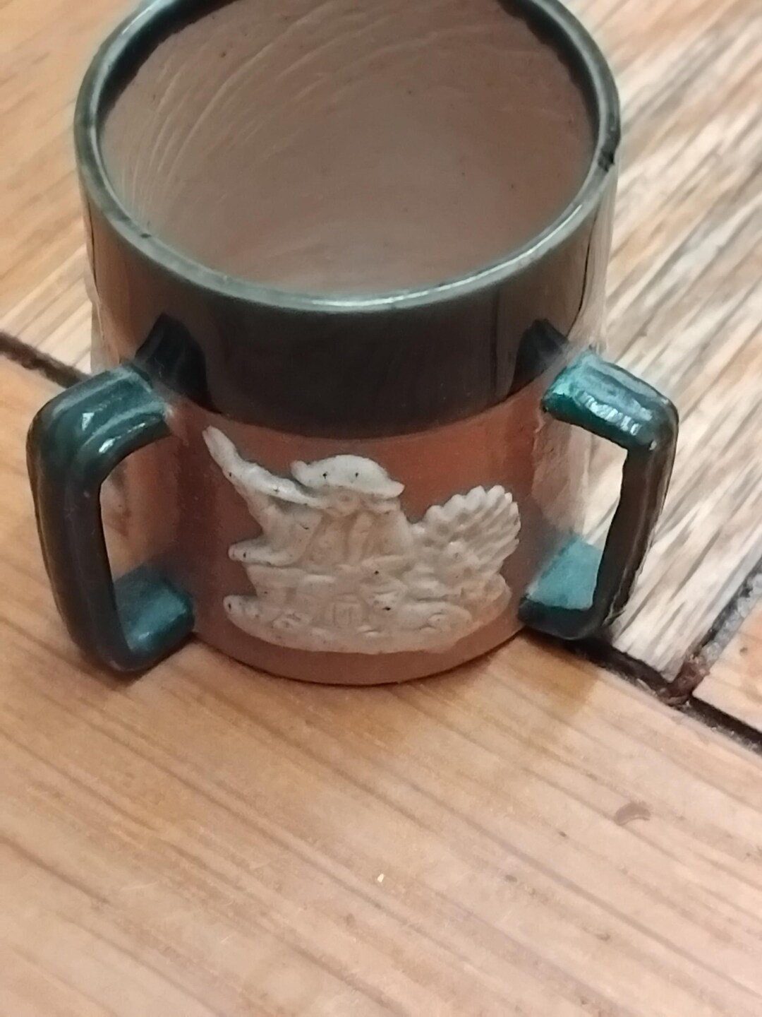 MINATURE THREE HANDLED ,/ Cup - Etsy