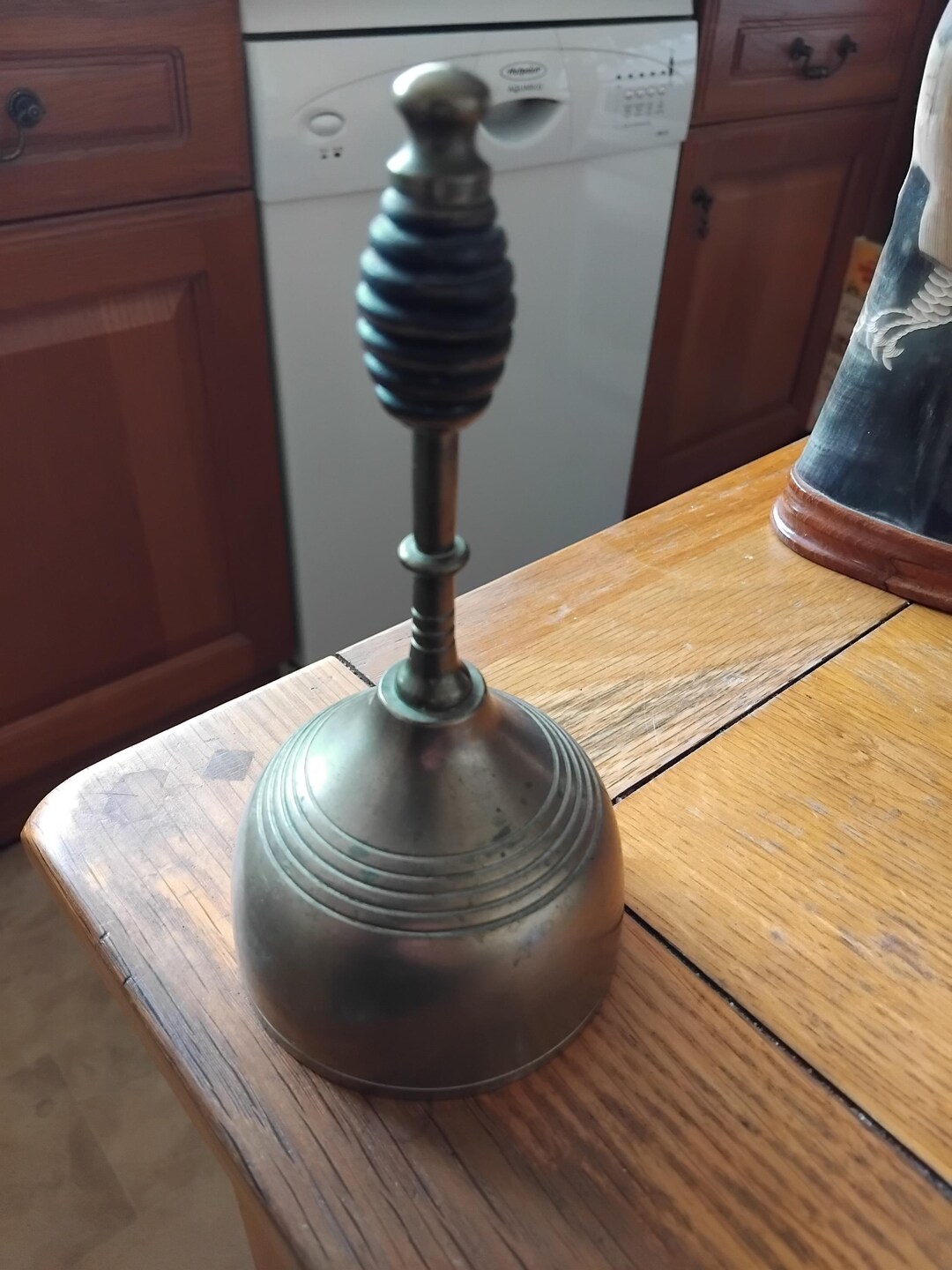 ANTIQUE BRASS BELL / Beehive Handle - Etsy