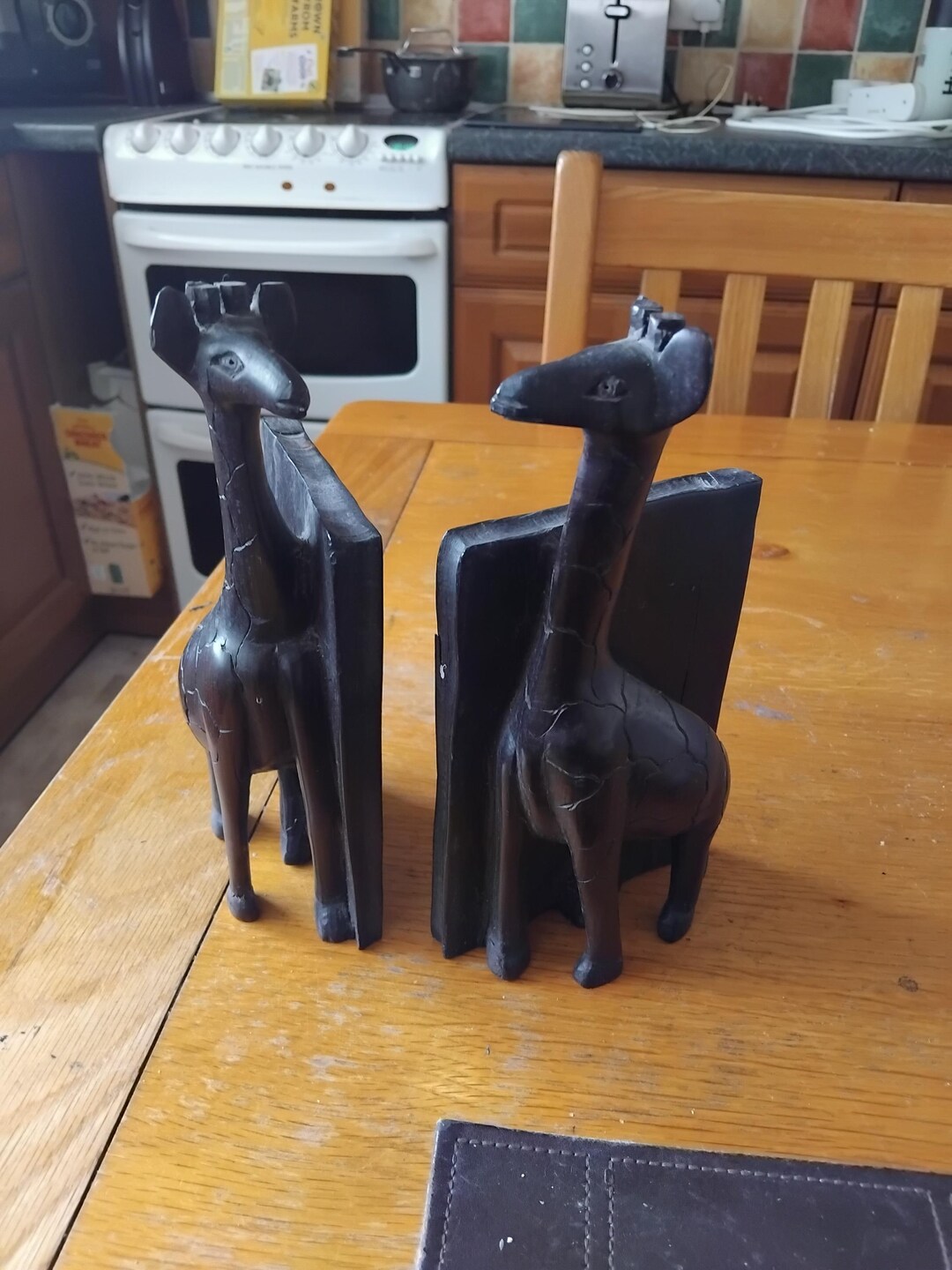 AFRICAN GIRAFFE BOOKENDS - Etsy