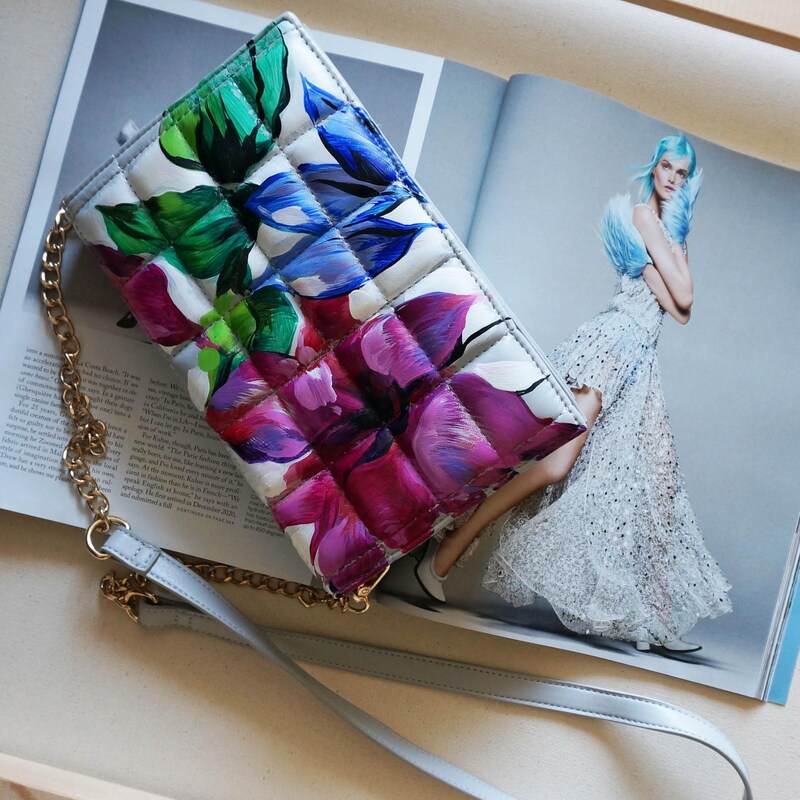 Hand Painted Handbag - Etsy