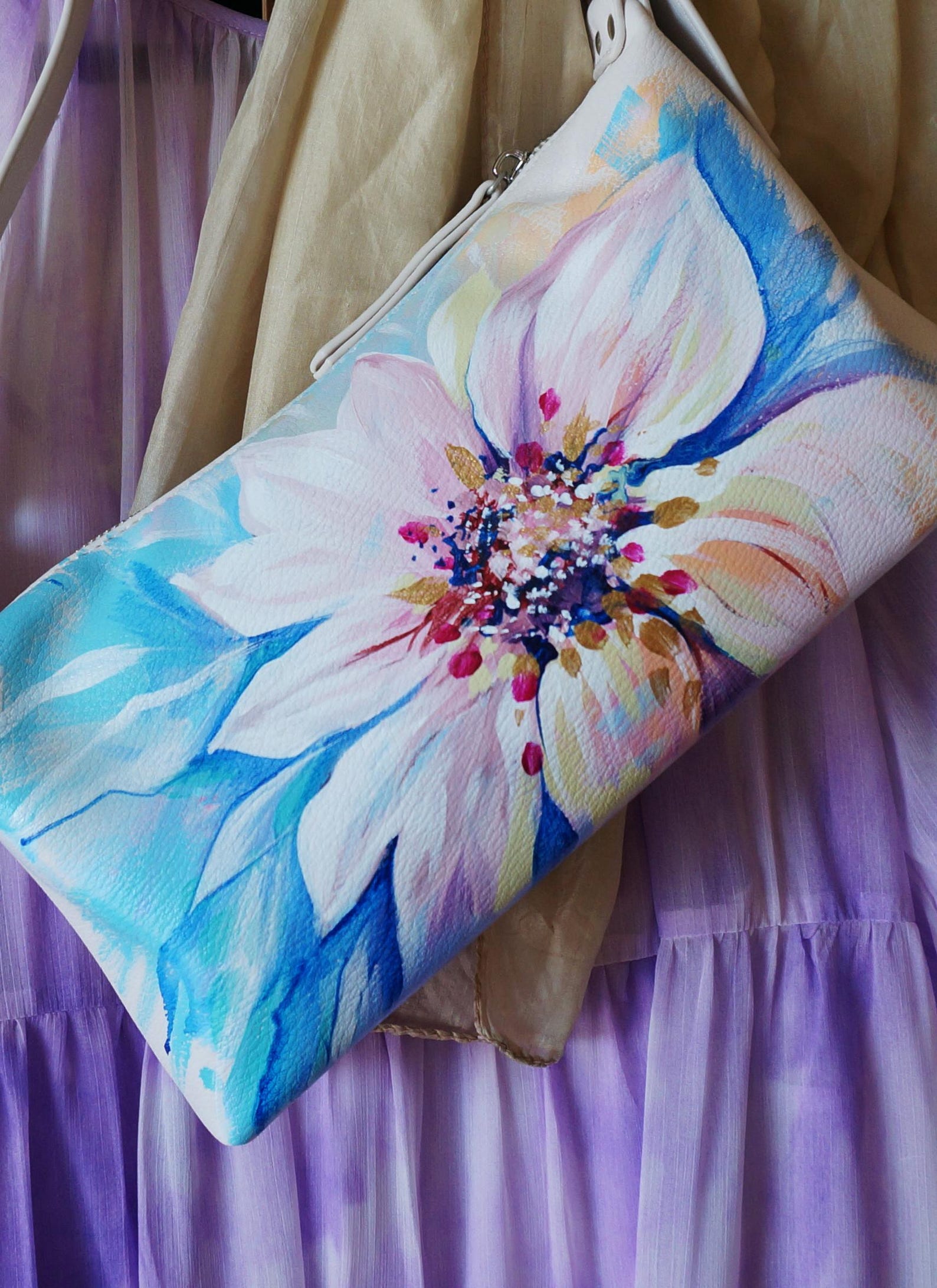 Hand Painted Handbag, Exclusive Artwork. Available for Shipping. - Etsy