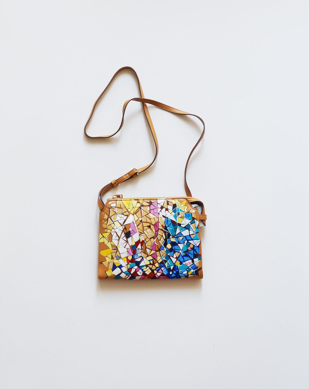 Hand Painted Clutch, Exclusive Artwork "mosaic Gaudi " - Etsy