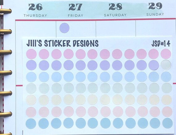 Home & Living Tools Circle Checklist Jewel Palette Checklist Sticker ...