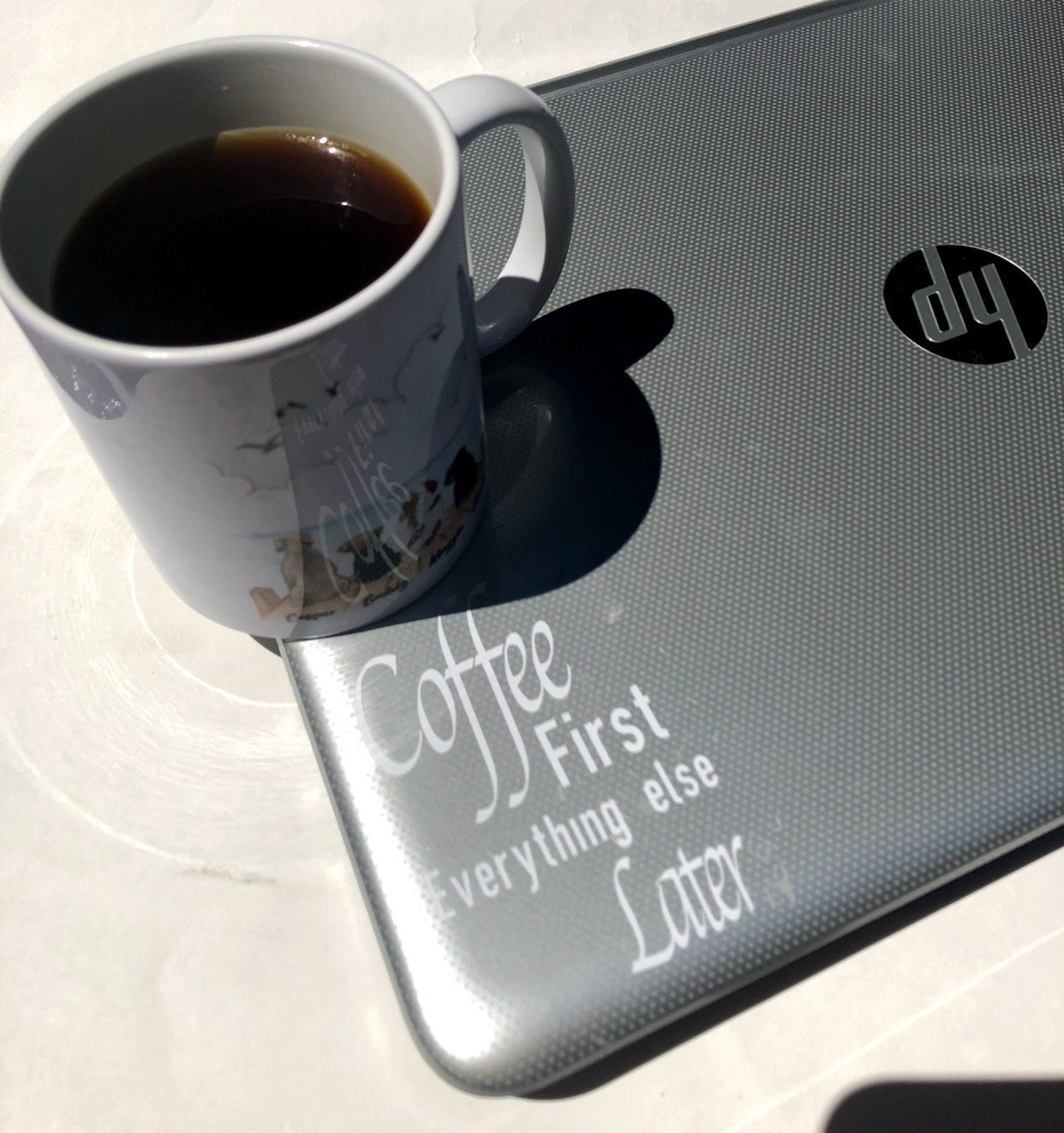 Coffee First Decals Laptop Decals MacBook Decal Everything - Etsy