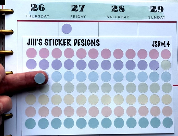 Home & Living Tools Circle Checklist Jewel Palette Checklist Sticker ...