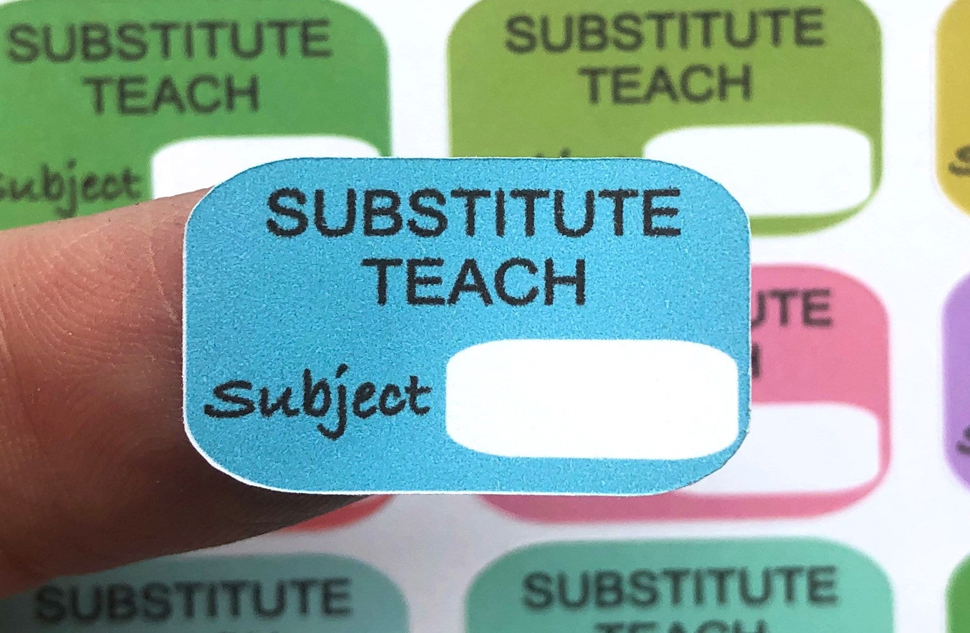 JSD234 Substitute Teach Stickers Substitute Stickers Substitute Teacher ...