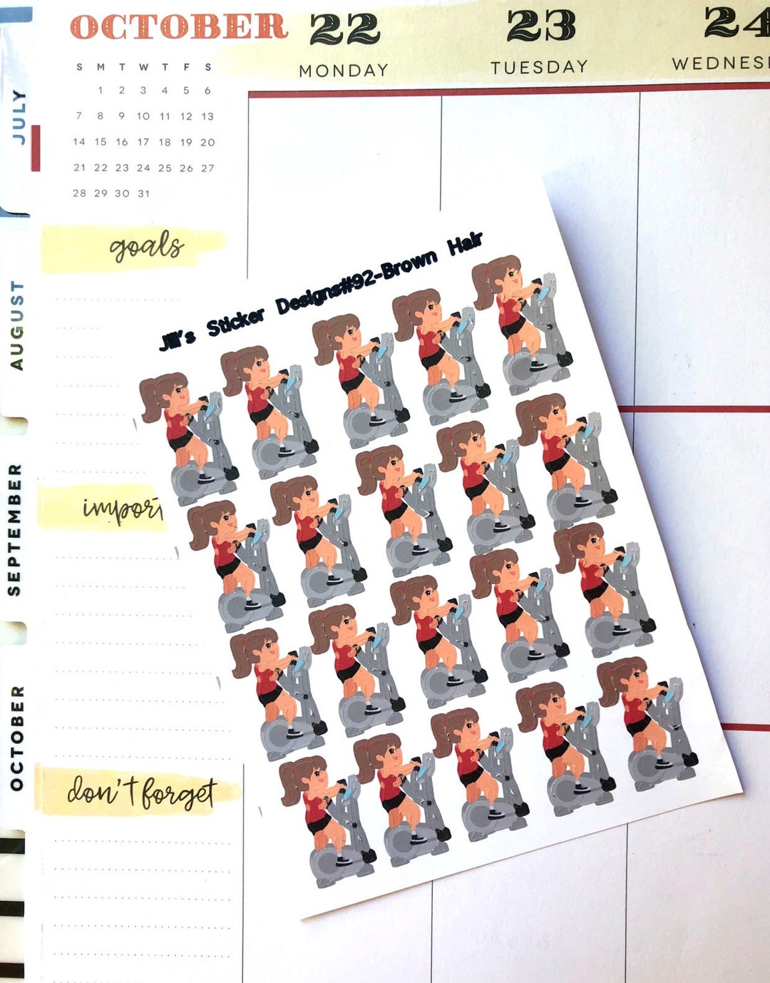 JSD#92 || Elliptical Planner Stickers - ECLP Stickers - Etsy