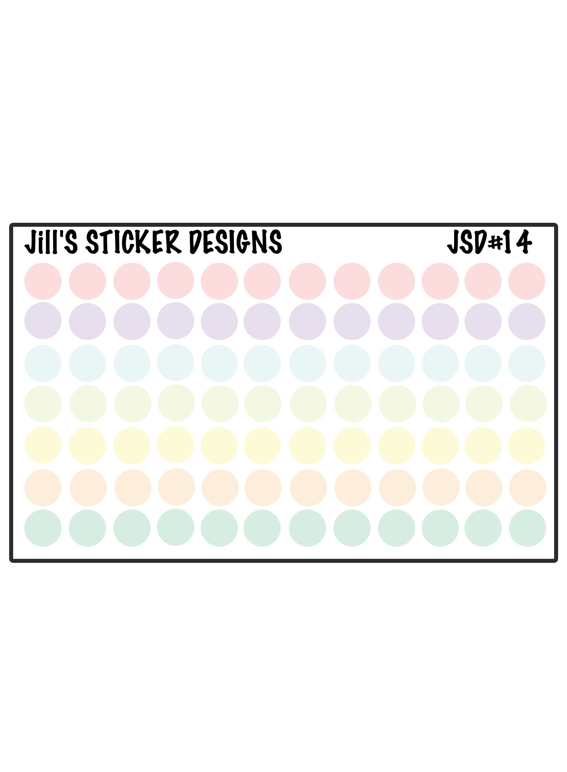 Home & Living Tools Circle Checklist Jewel Palette Checklist Sticker ...