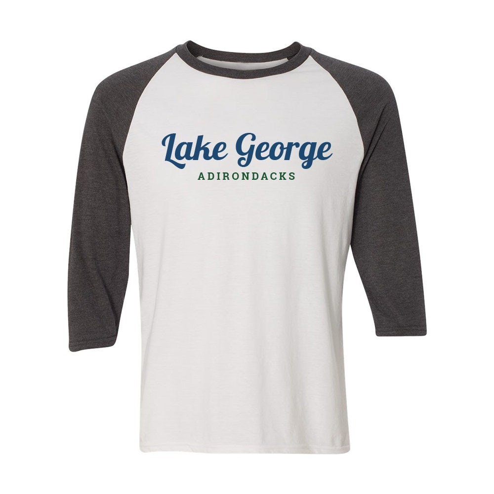 Lake George 3/4 Sleeve Raglan Shirt Unisex T Adirondacks | Etsy