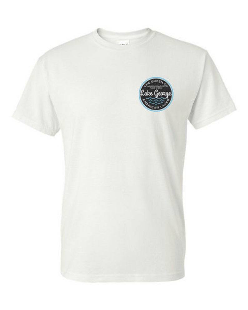 Lake George Chest Logo T-shirt - Adirondacks Short-sleeve Unisex T ...