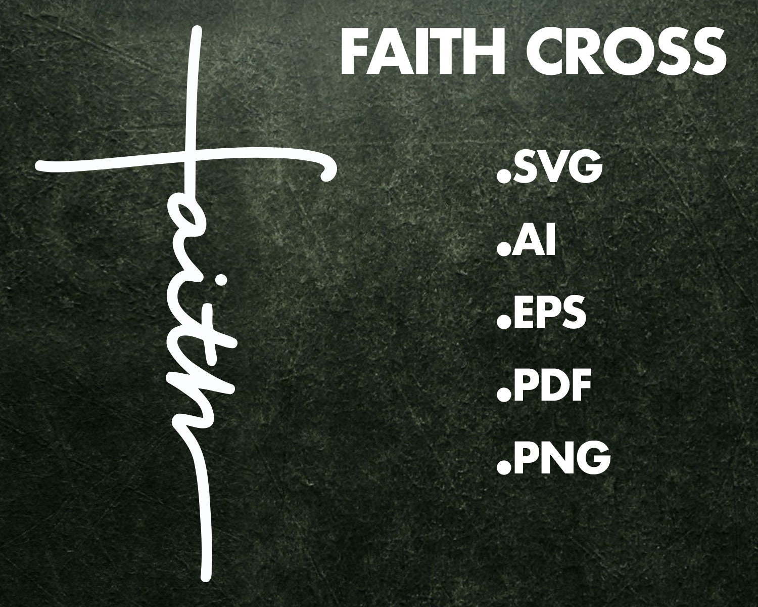 Faith Cross Svg Cut File Faith Cross Clipart Jesus Svg Etsy