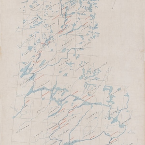 Historic Ontario Log Drive Route Map C.1894 - Etsy