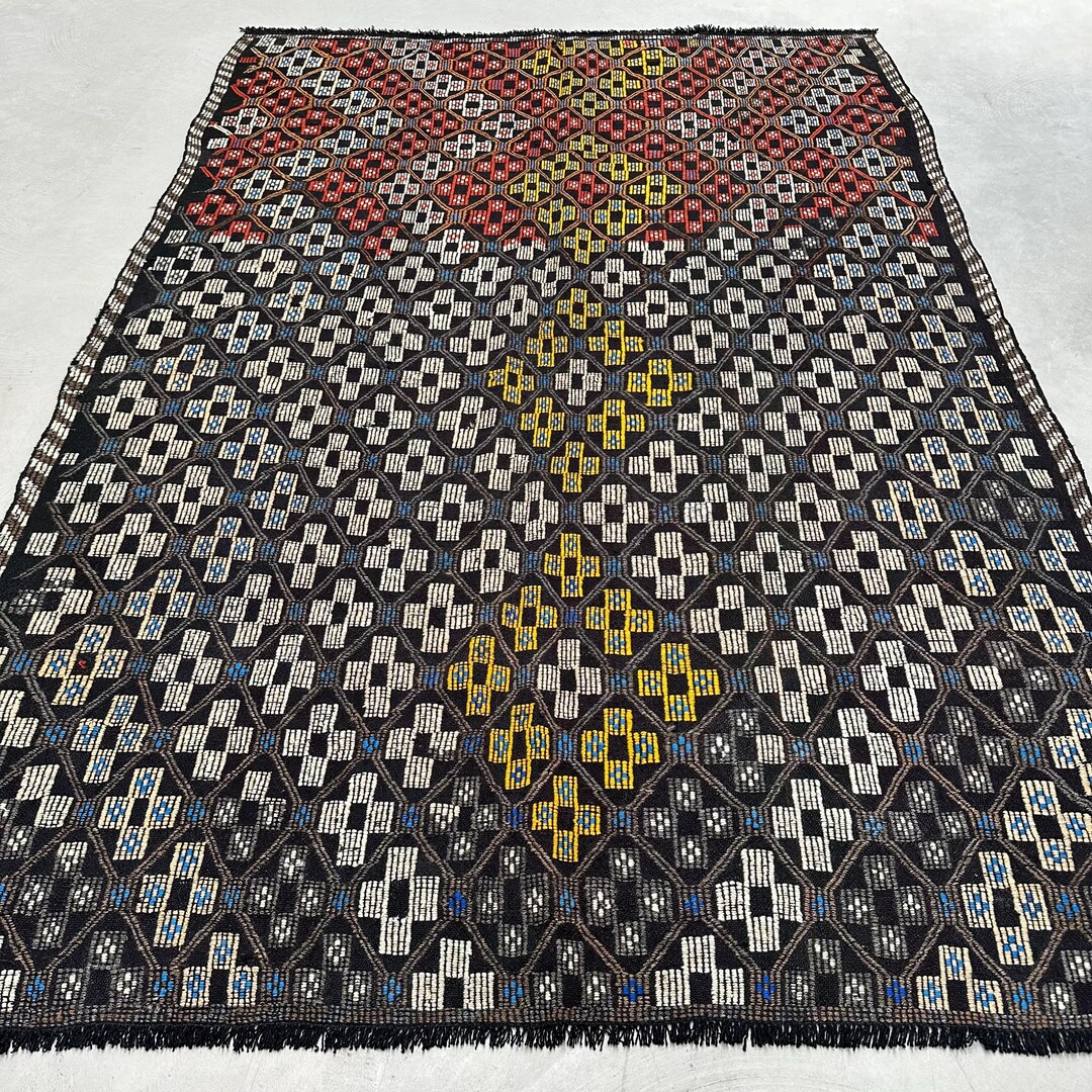 Large Kilim, Vintage Turkish Kilim, Anatolian Kilim, Rugs for Bedroom ...