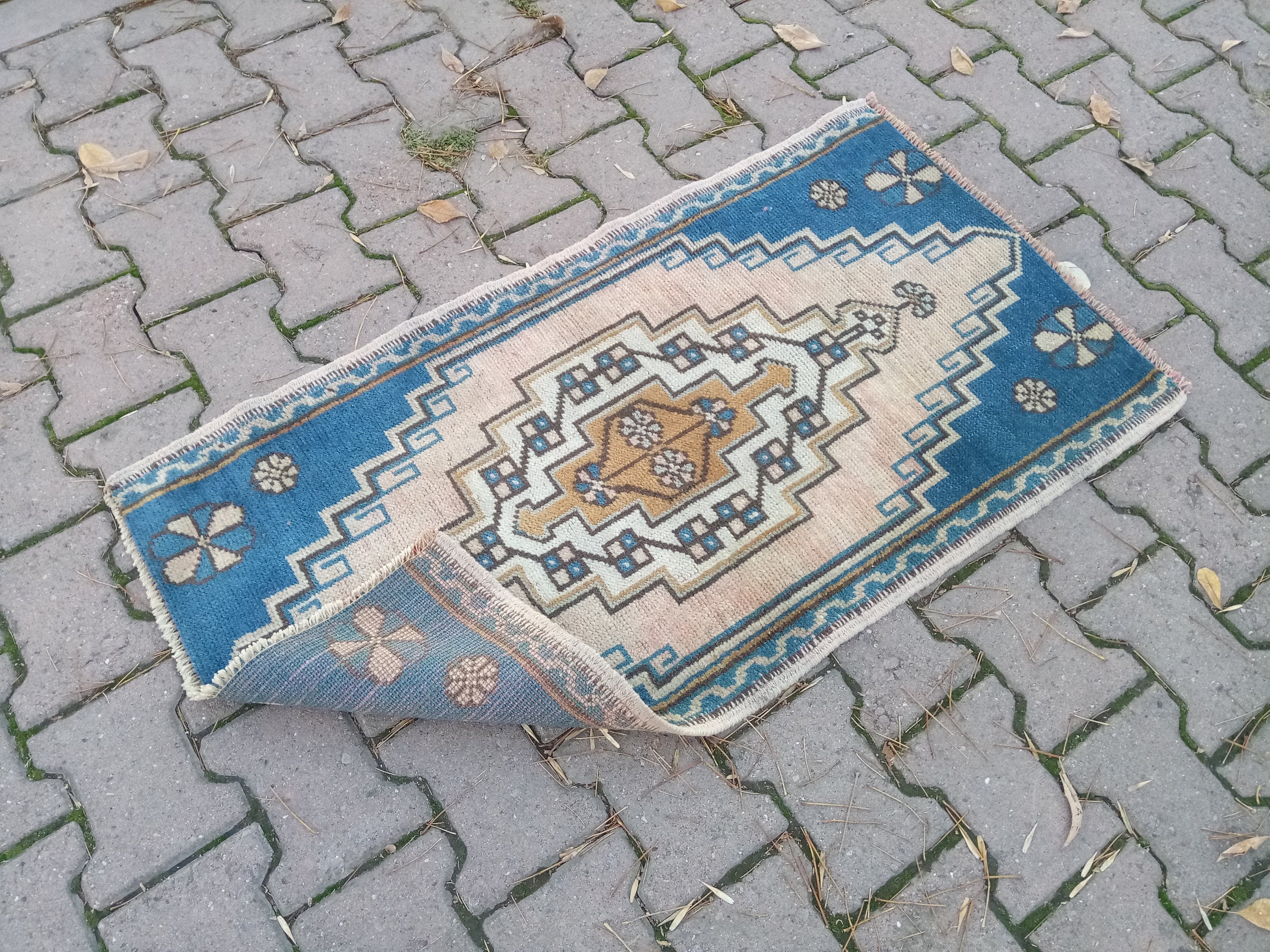 Turkish Small Rug 24x45 inches Home Decoration Rug Wonderful | Etsy