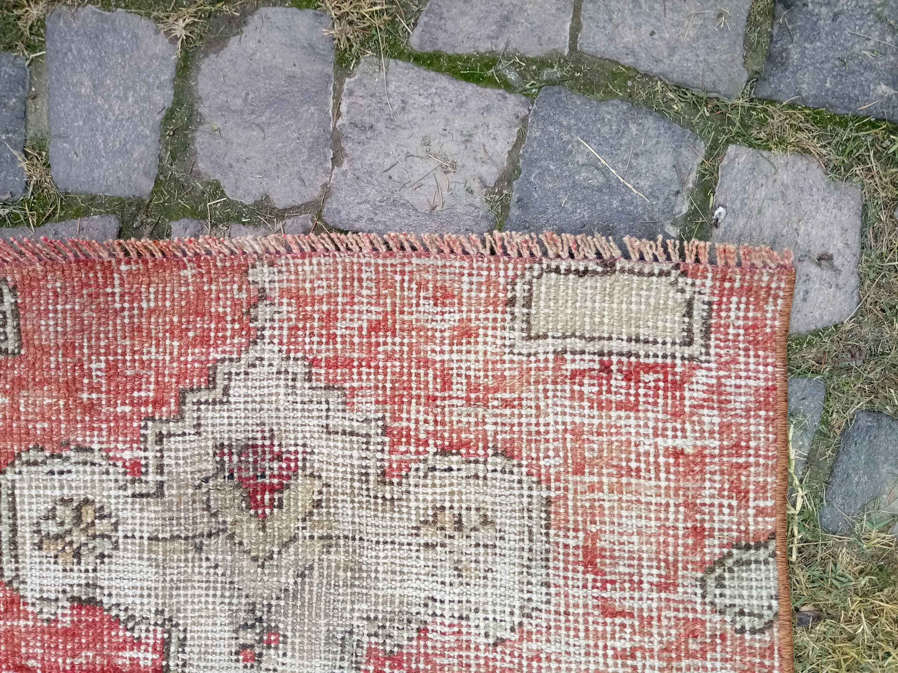 Turkish Faded Rug 27x67 Inches Slim Runner Rug Anatolian Vintage Pastel ...