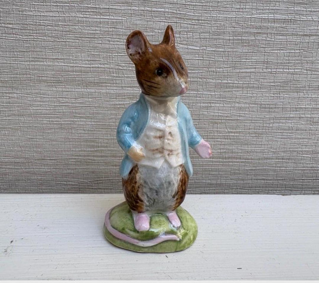 Beswick Beatrix Potter Ceramic Figure Ornament " Johnny Town Mouse ...